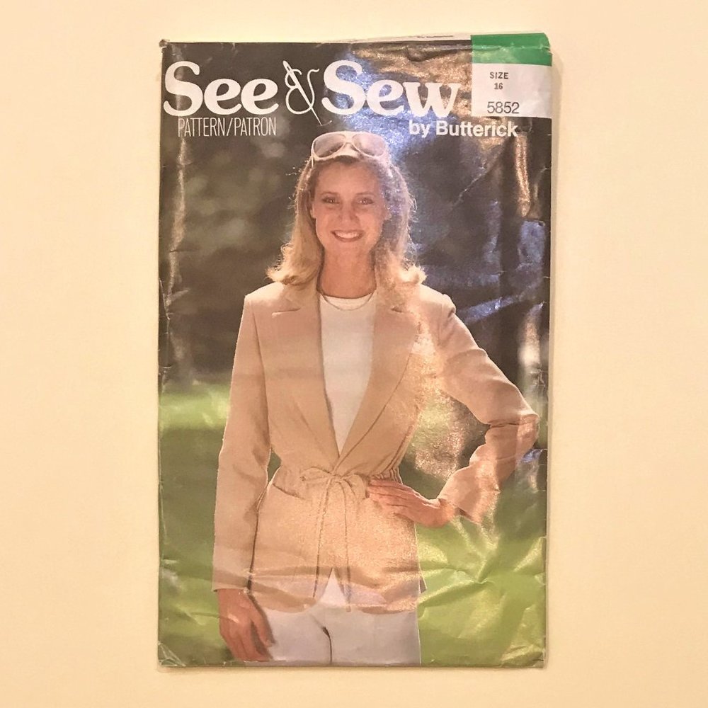 See & Sew Sewing Pattern 5852 Vintage Never Used - Gem